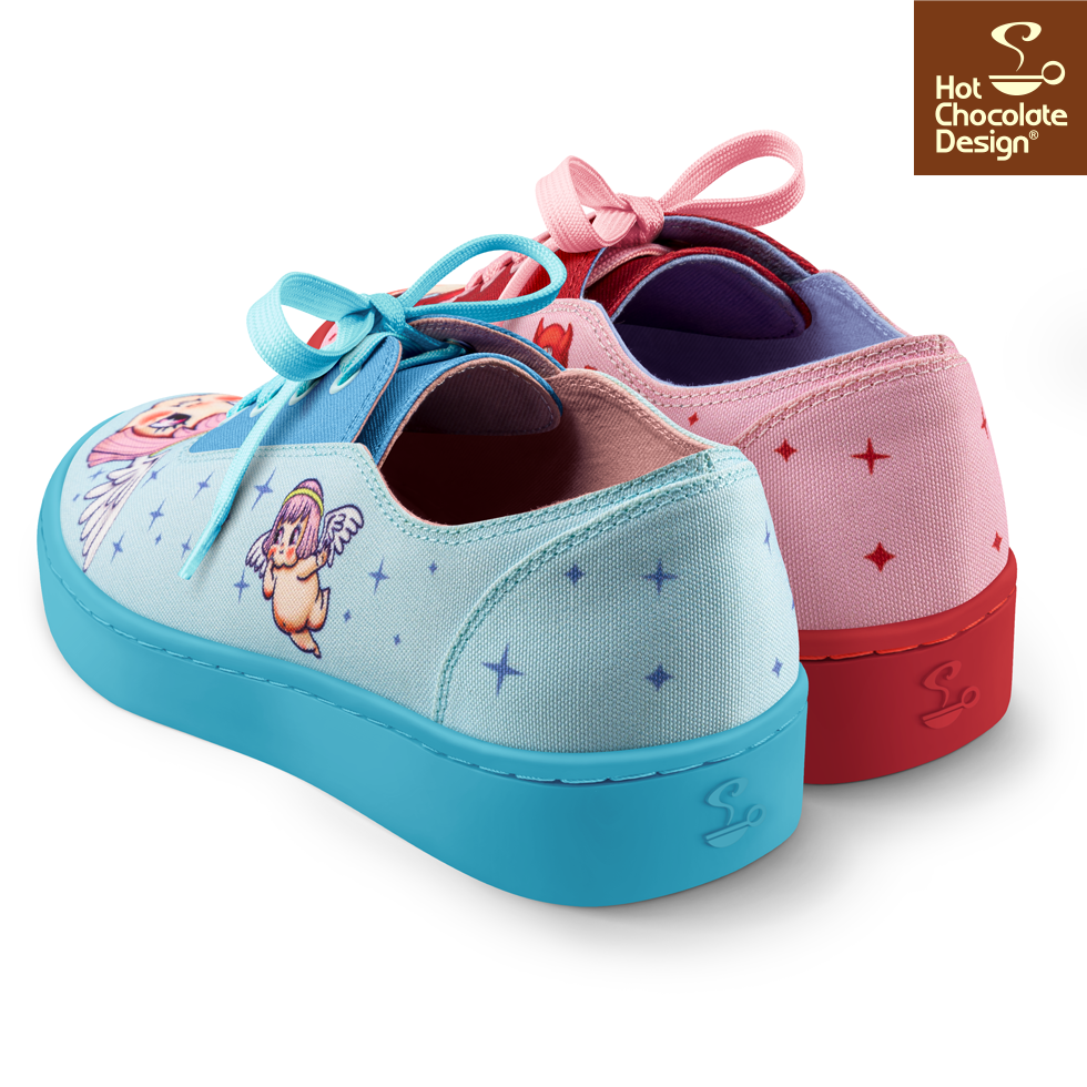 Hot Chocolate Design | Cherub & Devil – Mismatched Shoes