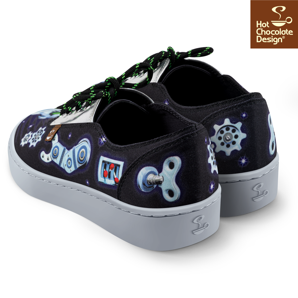 Hot Chocolate Design | Robot – Mismatched Shoes